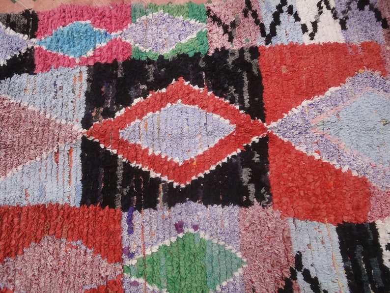 Boucherouite Authentic Vintage Moroccan Berber, Boucharouite - Etsy