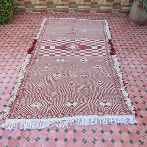 Kilim Berber Authentic Vintage 100% Wool Moroccan Berber - Etsy