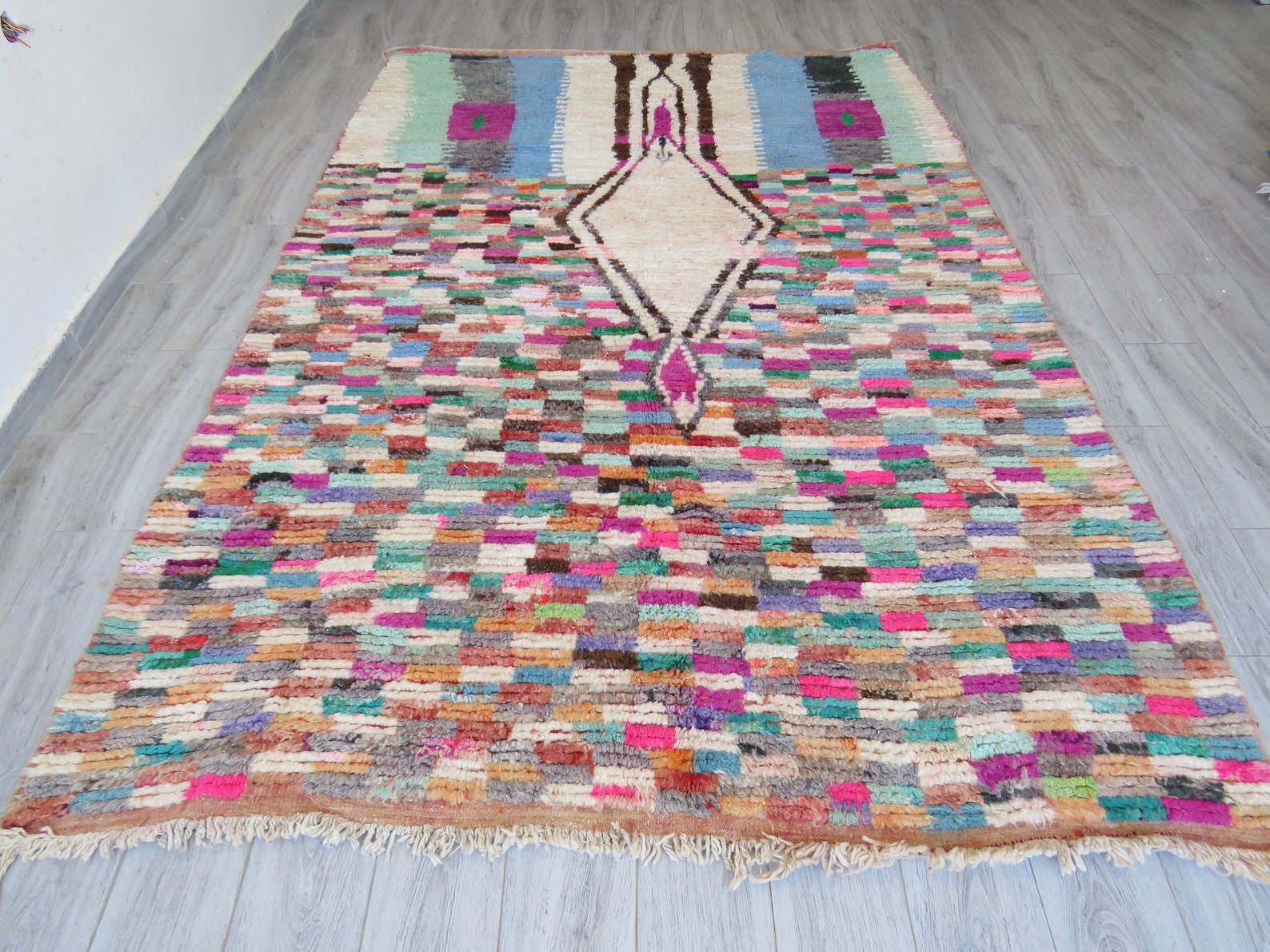 Tapis Azilal Authentic 100% WOOL Moroccan Berber - Etsy