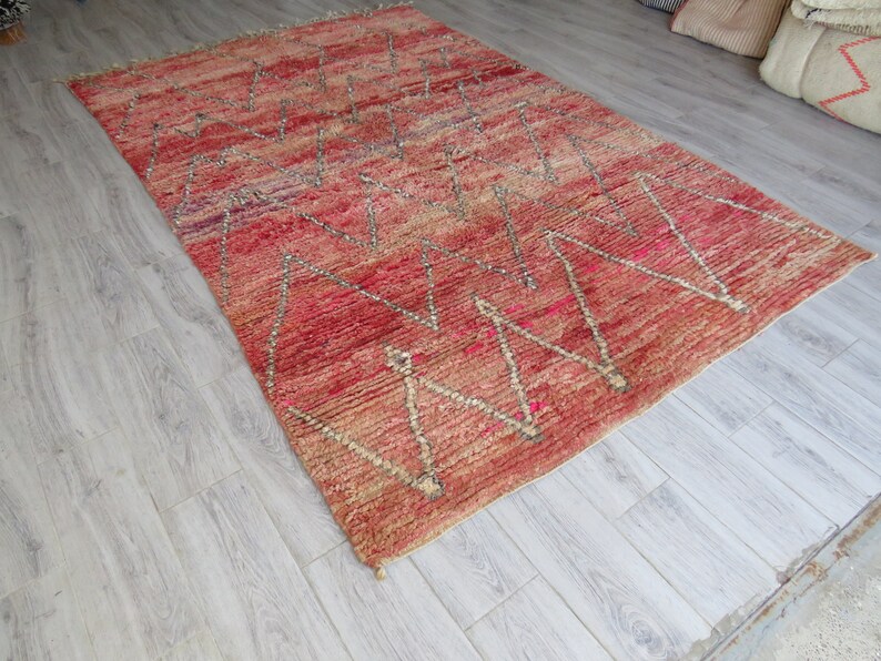 Azilal vintage authentic rug moroccan berber | Etsy