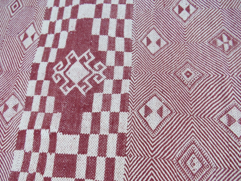 Kilim Berber Authentic Vintage 100% Wool Moroccan Berber - Etsy