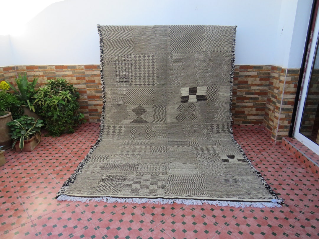 Moroccan Rug Vintage Kilim Rug Authentichandmade 100% WOOL Moroccan ...