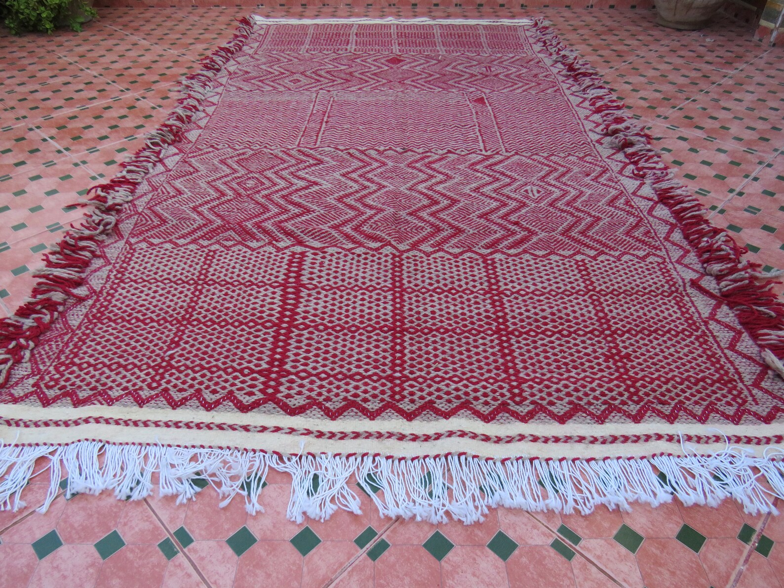 Zanafi Kilim Authentic Vintage100% WOOL Moroccan Rug - Etsy