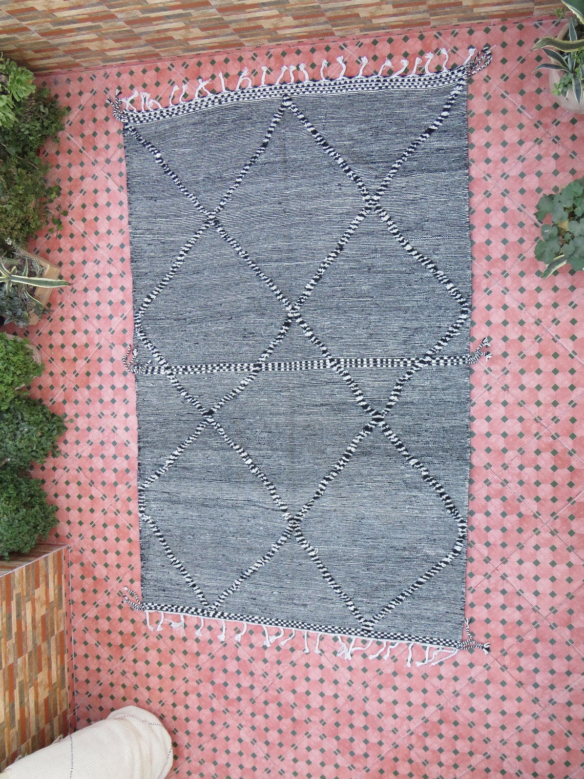 Zanafi Handmad Rug 100% WOOL Kilim Vintage Moroccan Berber - Etsy