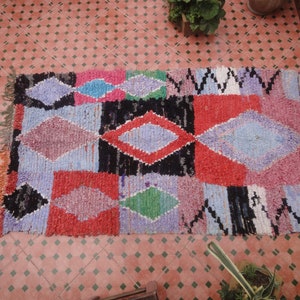 Boucherouite Authentic Vintage Moroccan Berber, Boucharouite - Etsy