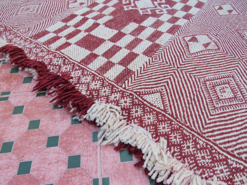Kilim Berber Authentic Vintage 100% Wool Moroccan Berber - Etsy