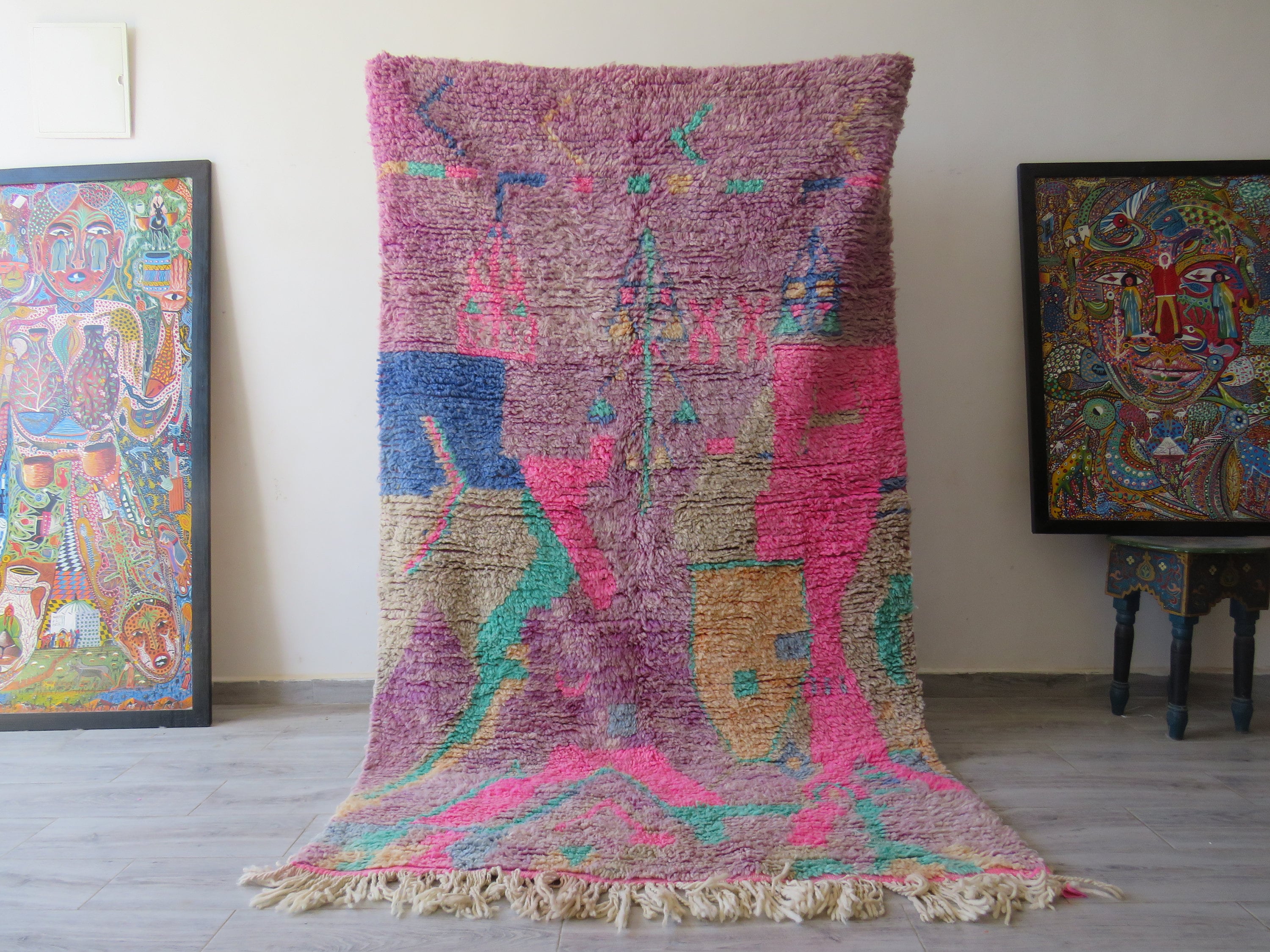 ANTIQUE azilal authentic vintage rug moroccan berber | Etsy