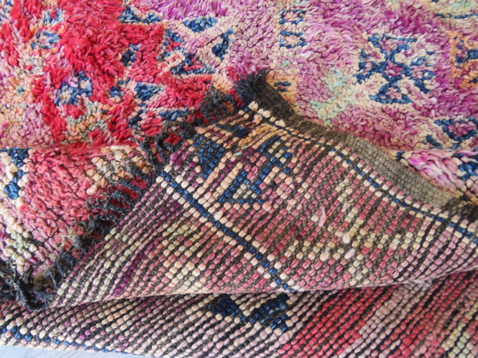 Antique Red Rug Vintage Authentic Beni Mguild Moroccan Berber - Etsy