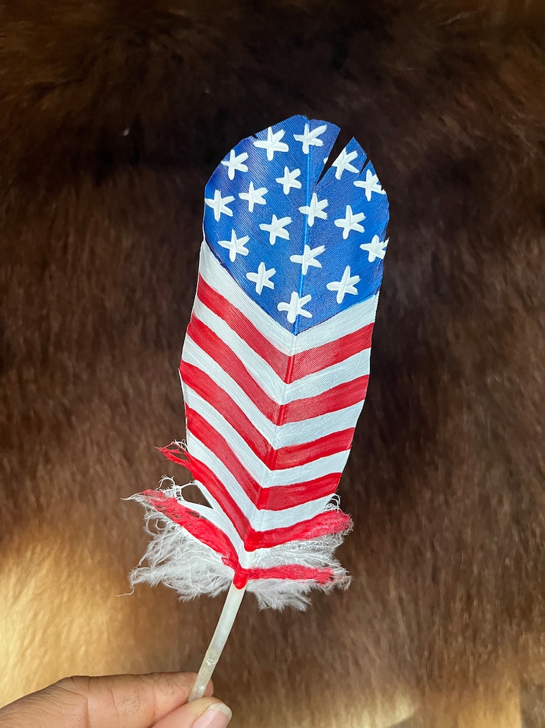 American Flag Feather - Etsy