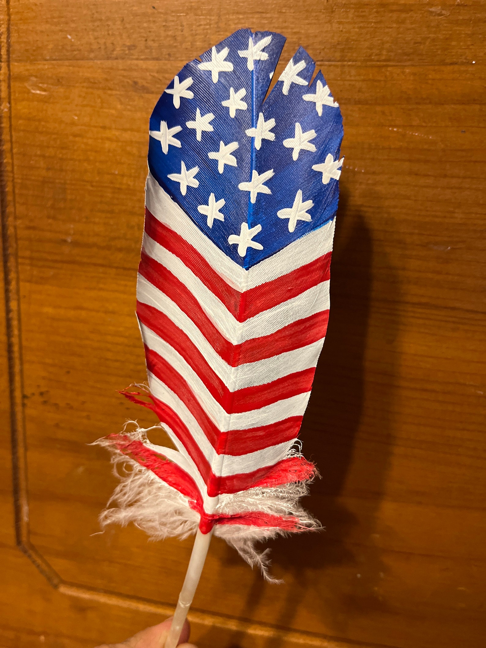 American Flag Feather - Etsy