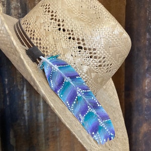 Color Block Feather - Etsy