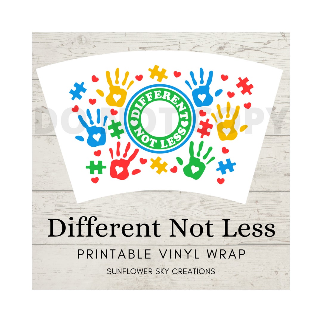 Different Not Less Autism Awareness 24 Oz Cold Cup Venti - Etsy