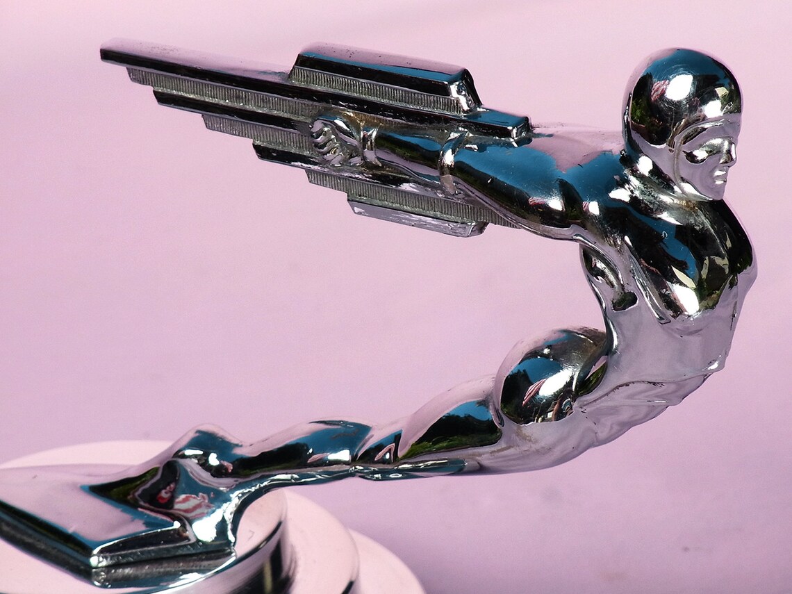 Art Deco Rocket Man 'Rocketeer' Car Mascot Hood | Etsy