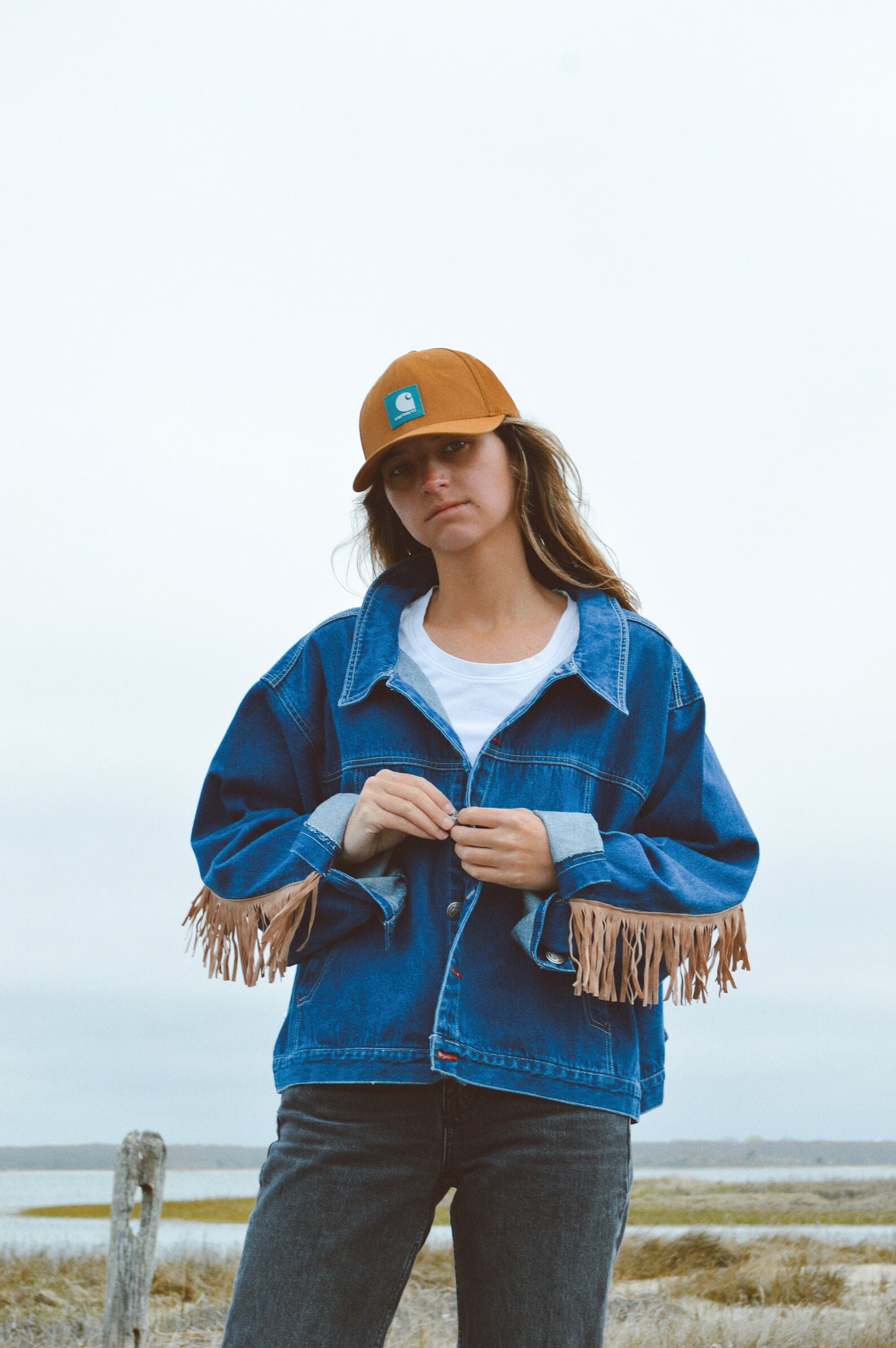 Upcycled Western Fringe Denim Jacket - Etsy