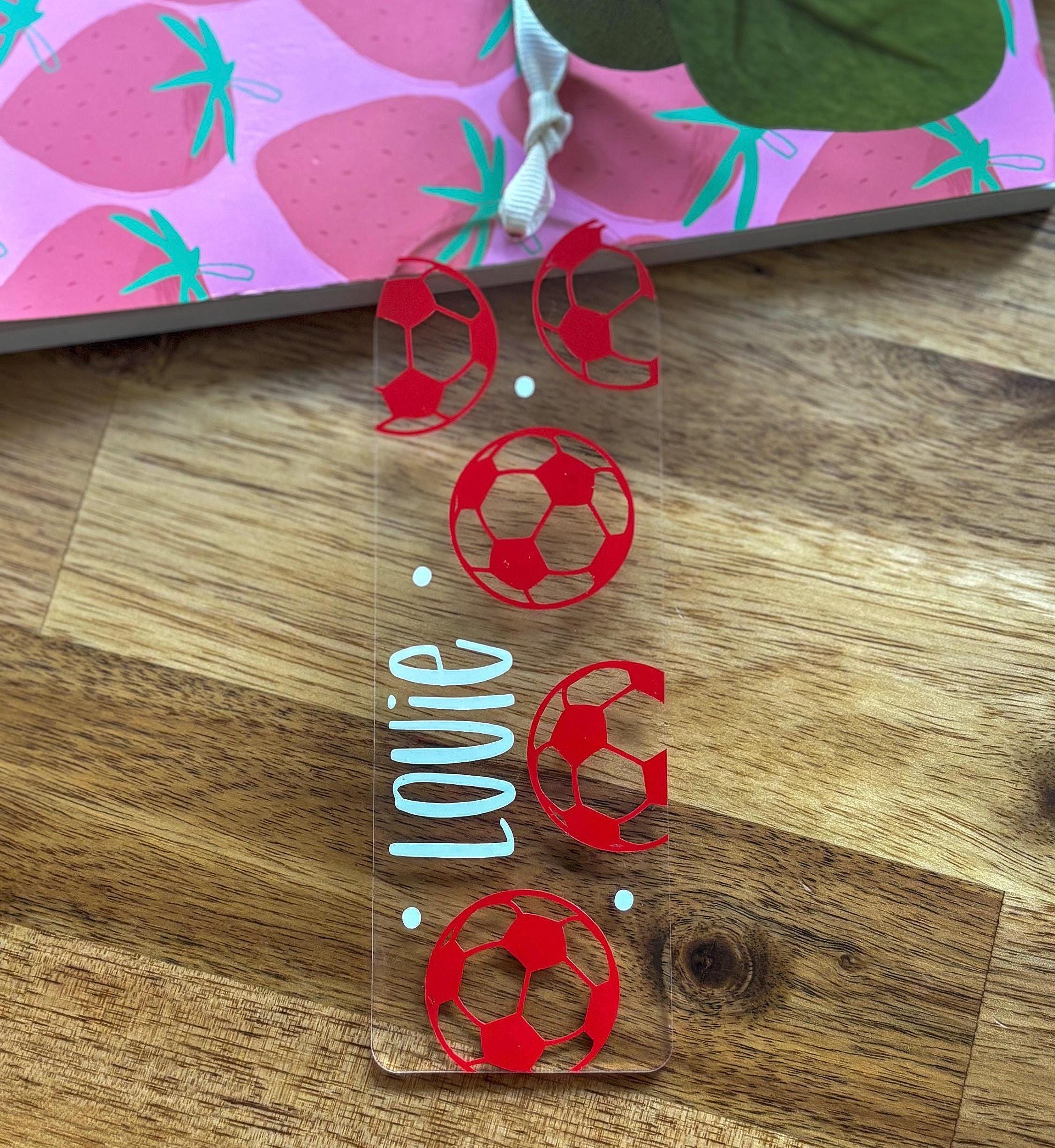 Acrylic Bookmark, Personalised Bookmark, Football Design, Football Fan ...