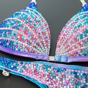 Lily Competition Figure Suit With Crystals/competition Suit/posing Suit ...