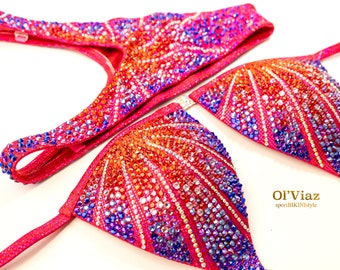 Competition Set - Rhinestone Fitness - NPC - IFBB - WBFF - Figure ...