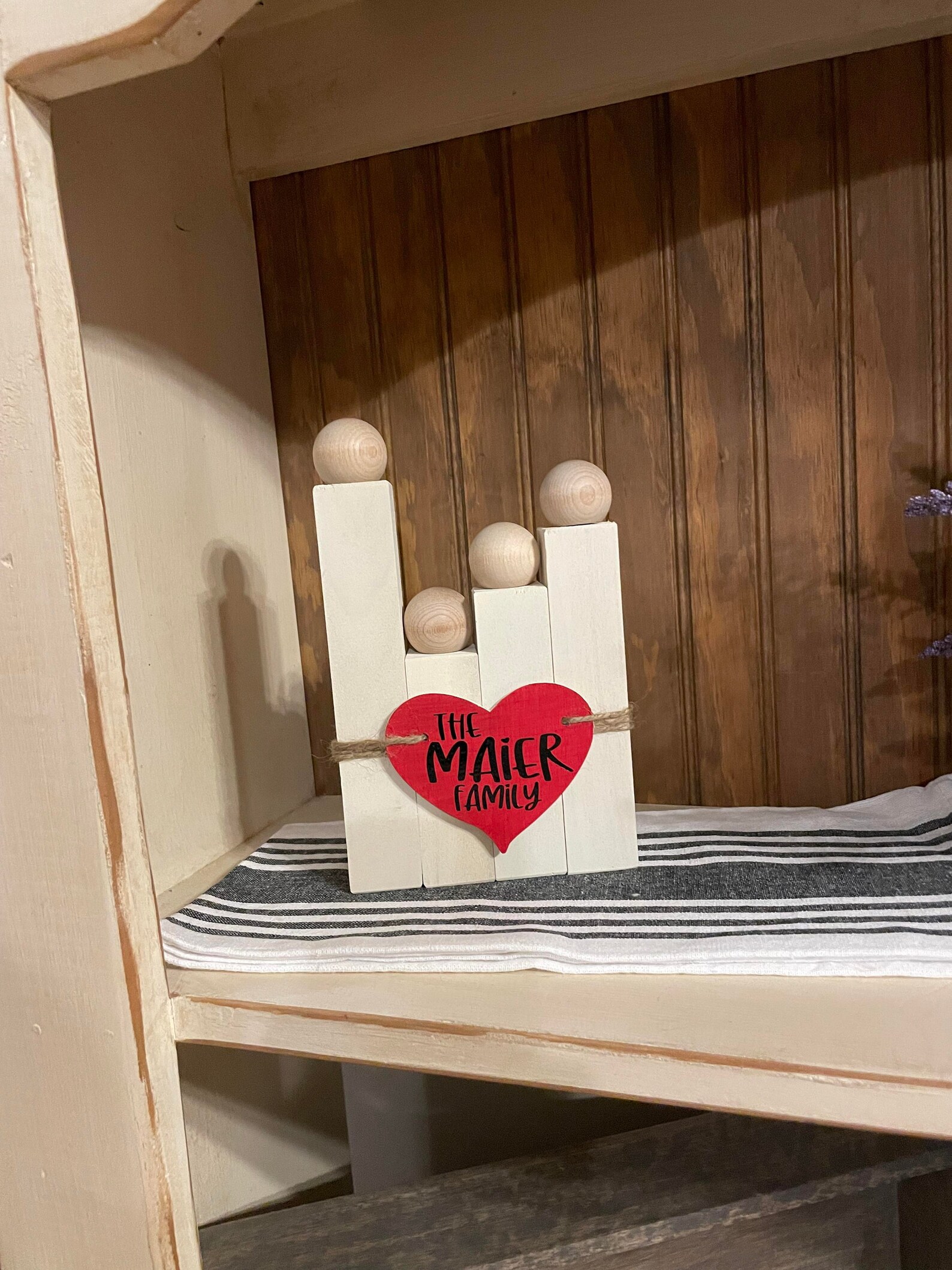 Personalized Wooden Block Family Home Decor, Family Name, Wedding Gift ...