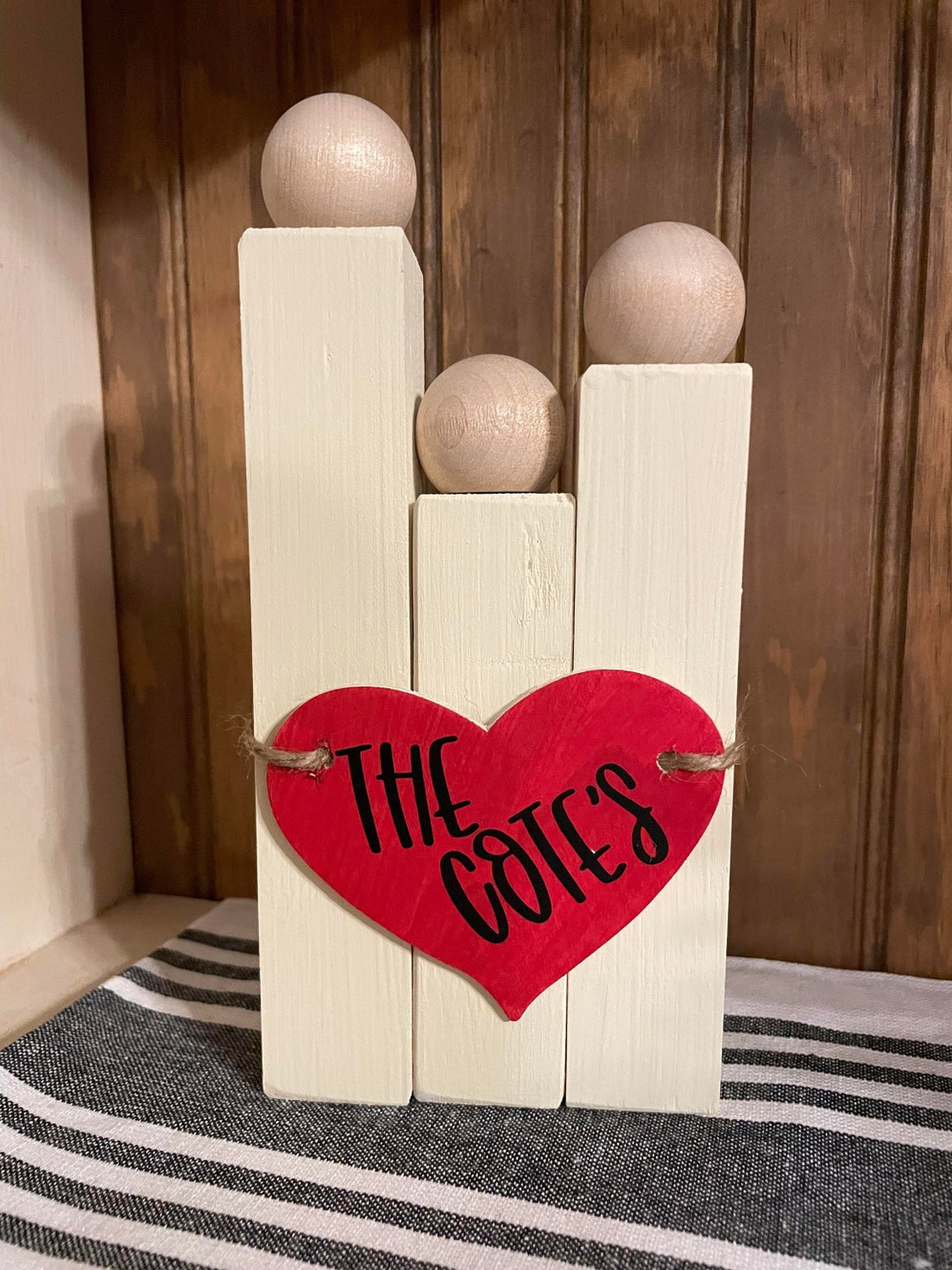 Personalized Wooden Block Family Home Decor, Family Name, Wedding Gift ...