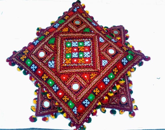 Embroidery Kuchi Cushion Coverhandmade Pillow Coversofa | Etsy