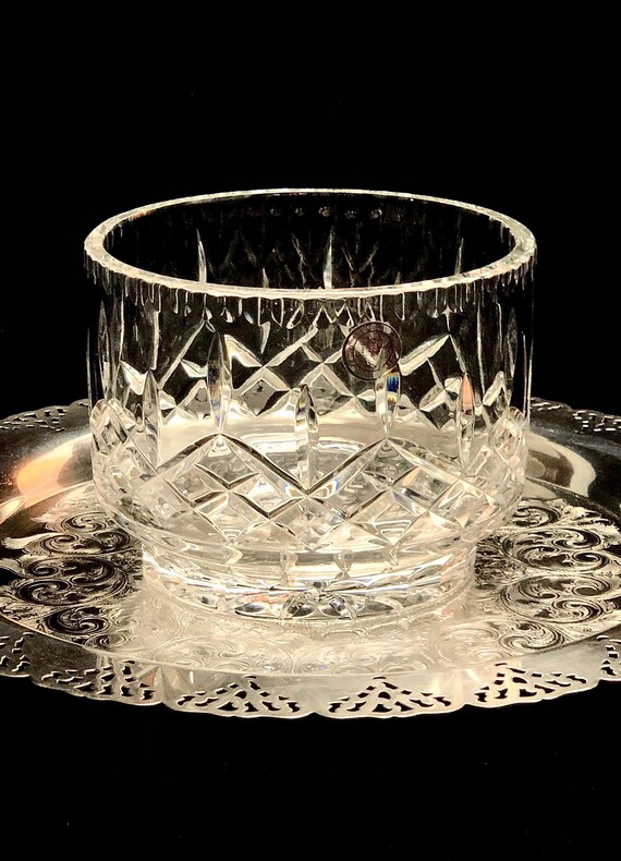 Contemporary Crystal Clear 28% Lead Cut. Crystal Bowl One - Etsy