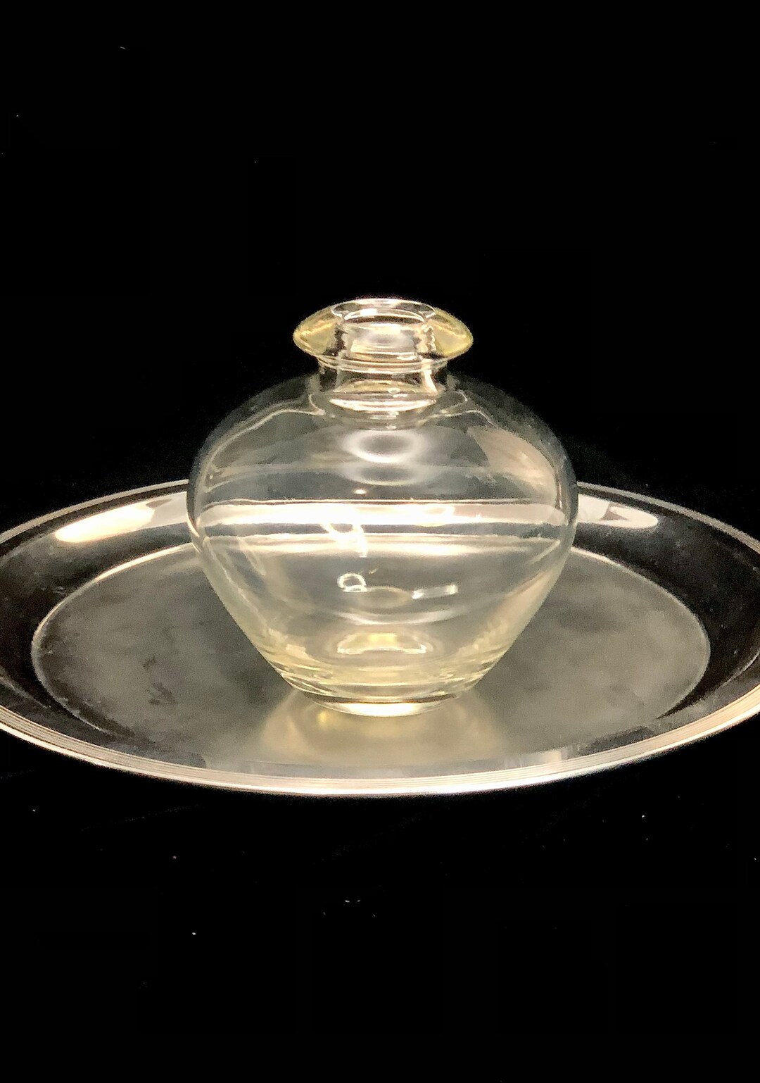 A Bombay Company Crystal Rounded Vase - Etsy