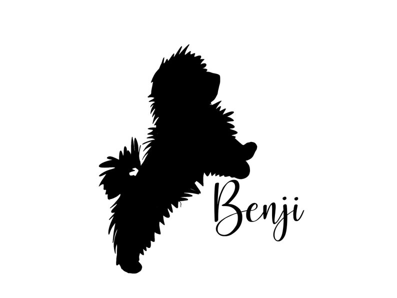 Pet Silhouette Portraits - Etsy