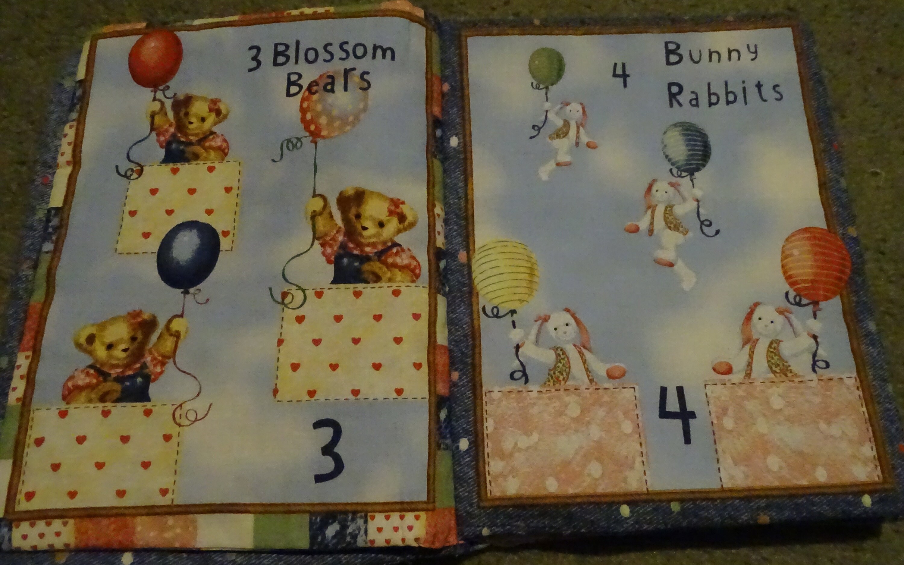 Children's Fabric Counting Book - Etsy