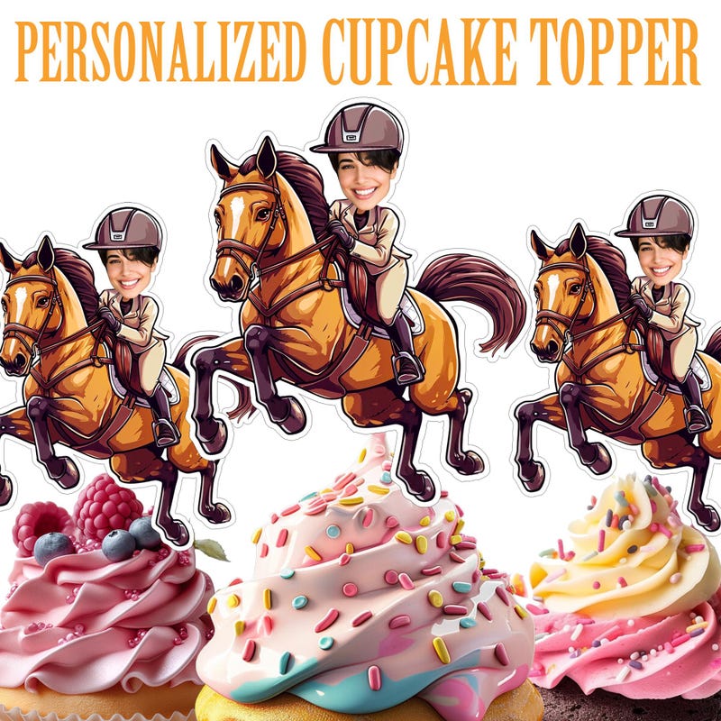 Horse Cupcake Topper - Etsy