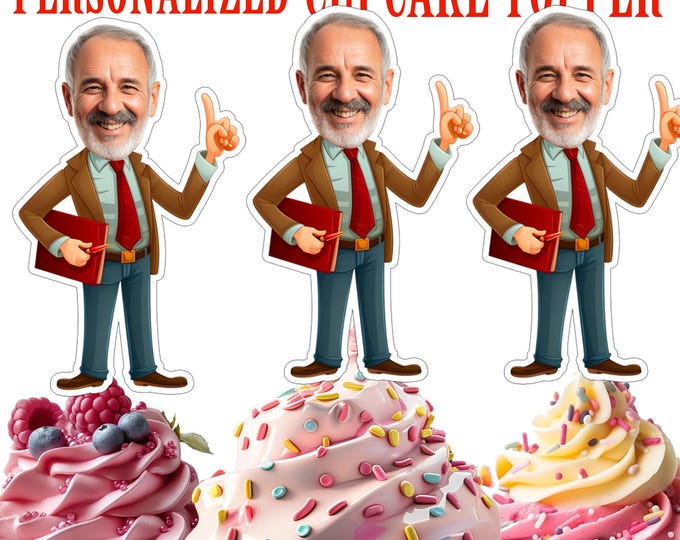 Teacher Cake Topper, Educator Cake Topper, Teacher Birthday Cake Topper ...