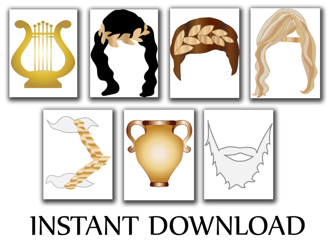 Toga Party Photo Booth Props: roman THEMED Party Ancient Rome,birthey ...