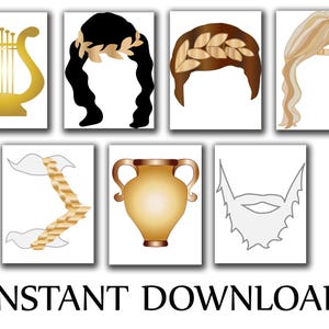 Toga Party Photo Booth Props: "roman THEMED Party" Ancient Rome,birthey ...