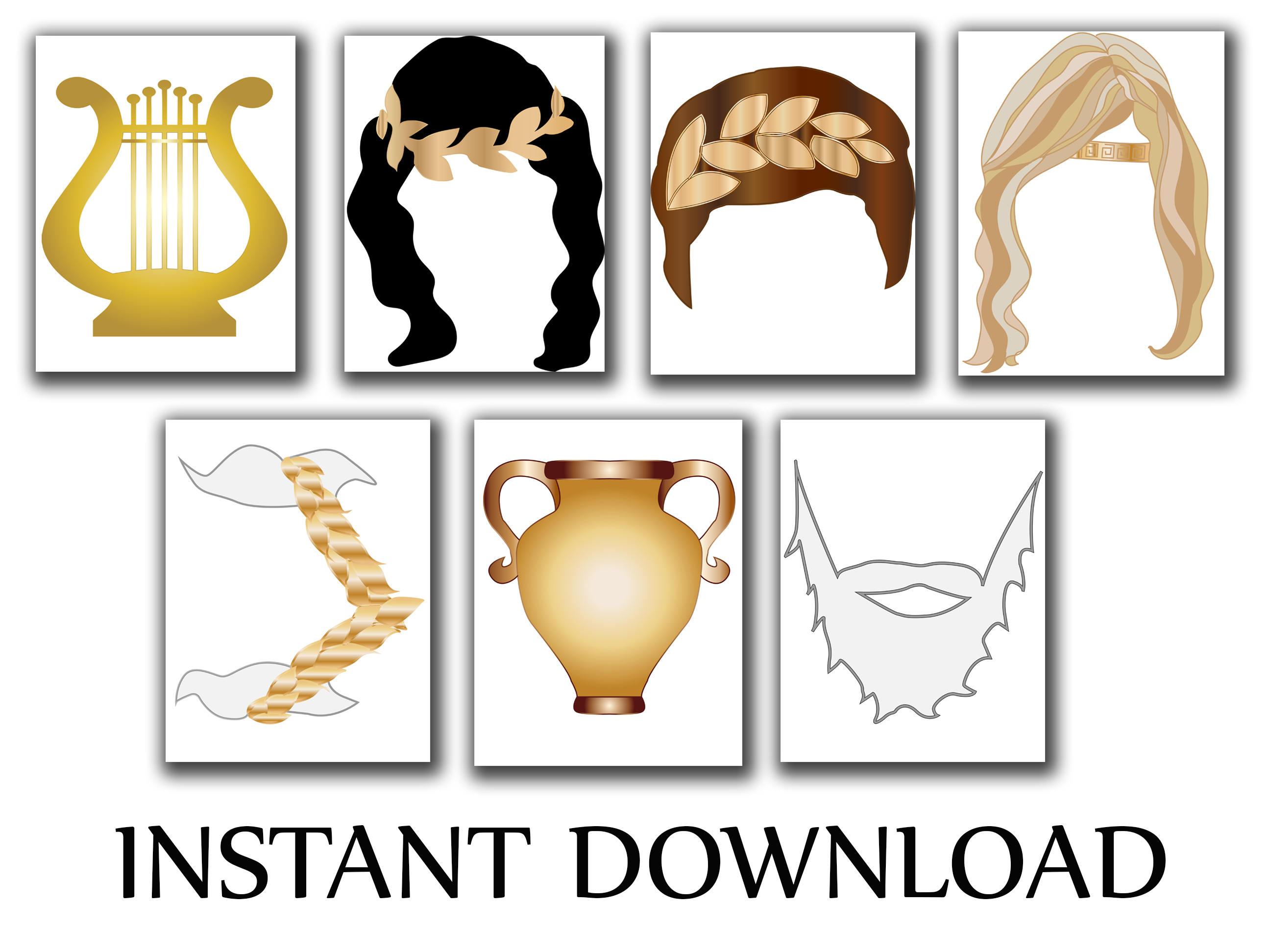 Toga Party Photo Booth Props: roman THEMED Party Ancient Rome,birthey ...