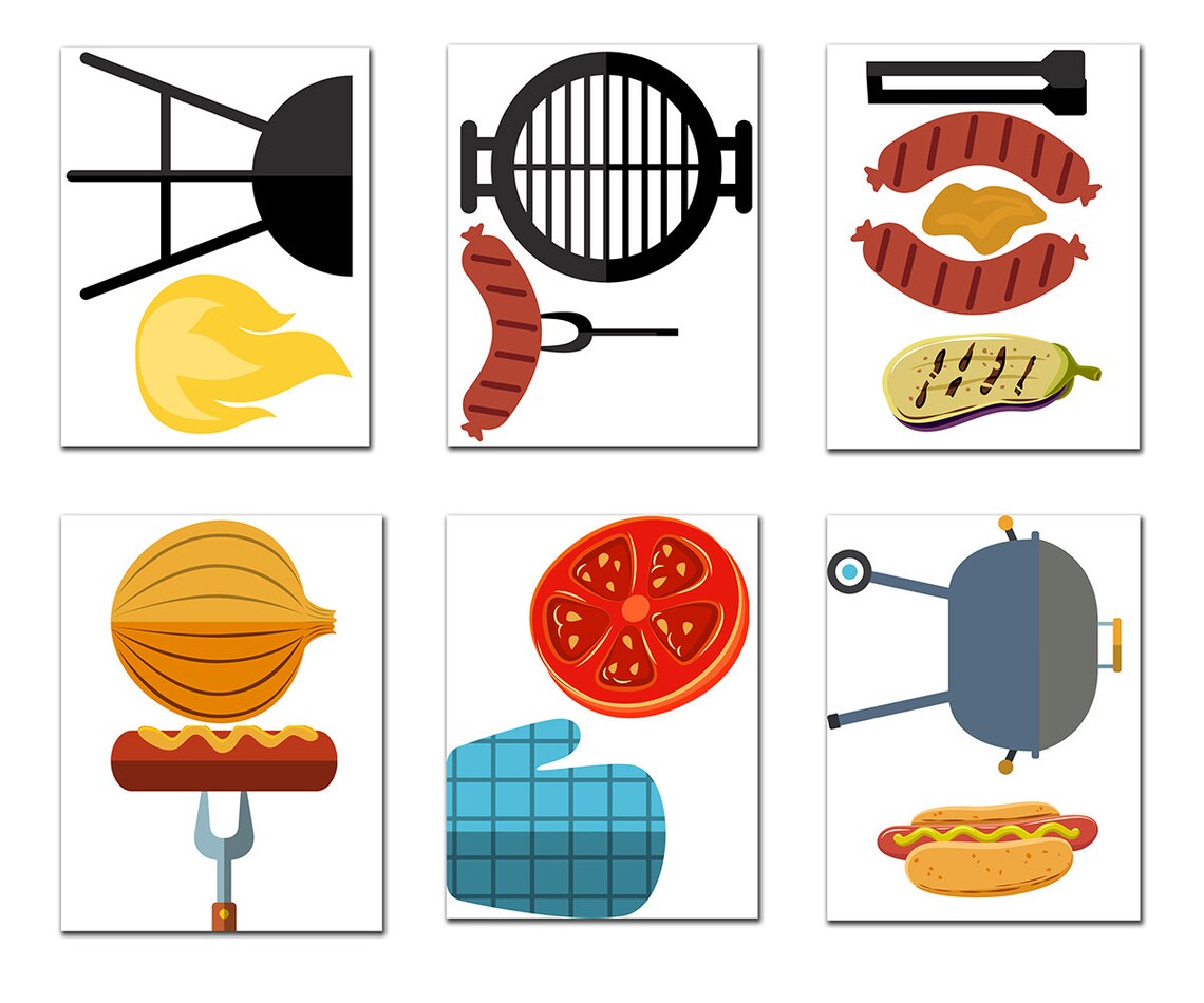 BBQ Party Photo Booth Prop: party Props Barbecue Party Props Party ...