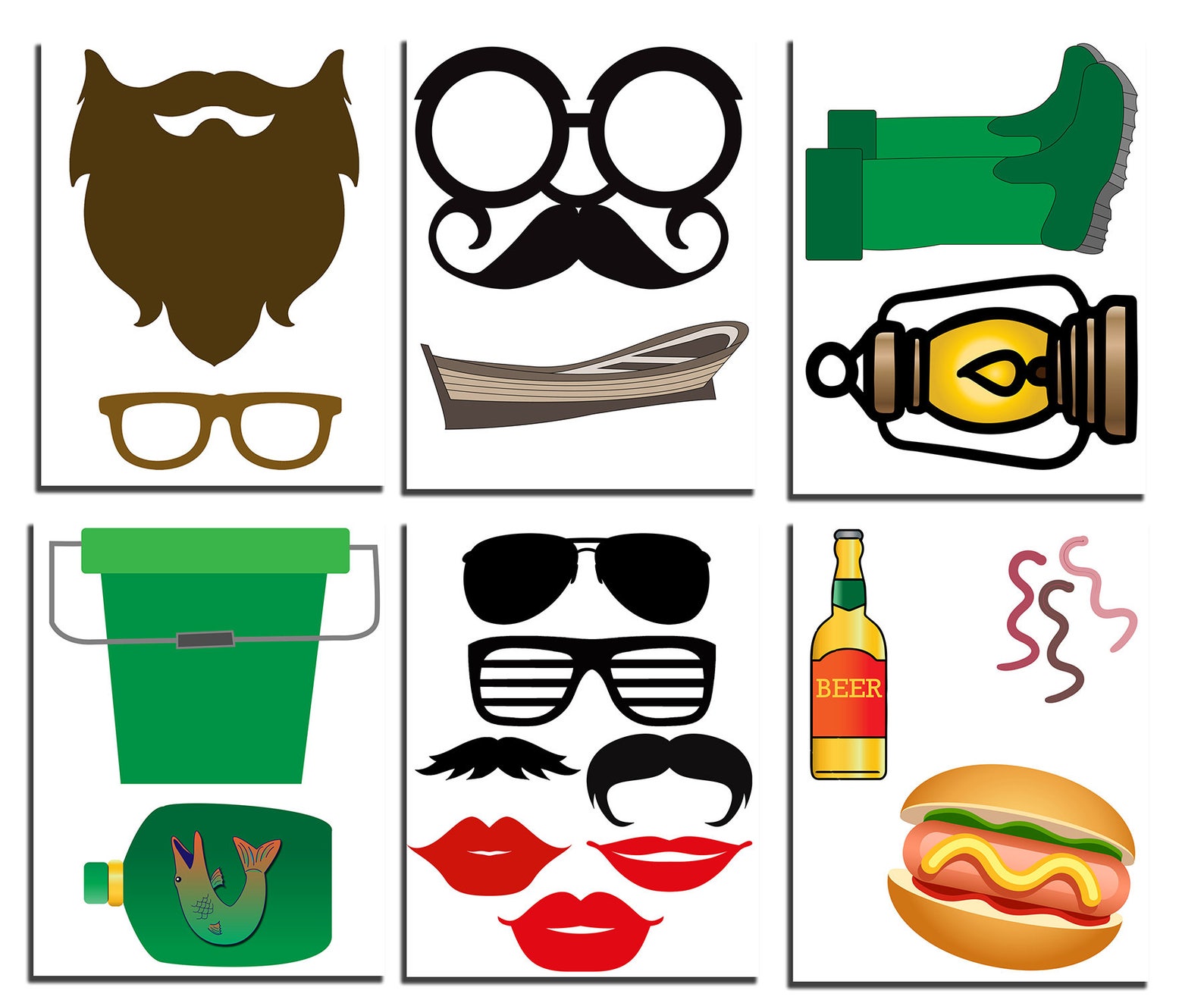 Fishing Photo Booth Prop: fishing PARTY Props Printable Fishing Photo ...