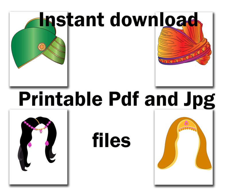 Bollywood Party Photo Booth Props: bollywood Wedding India Photo Booth ...