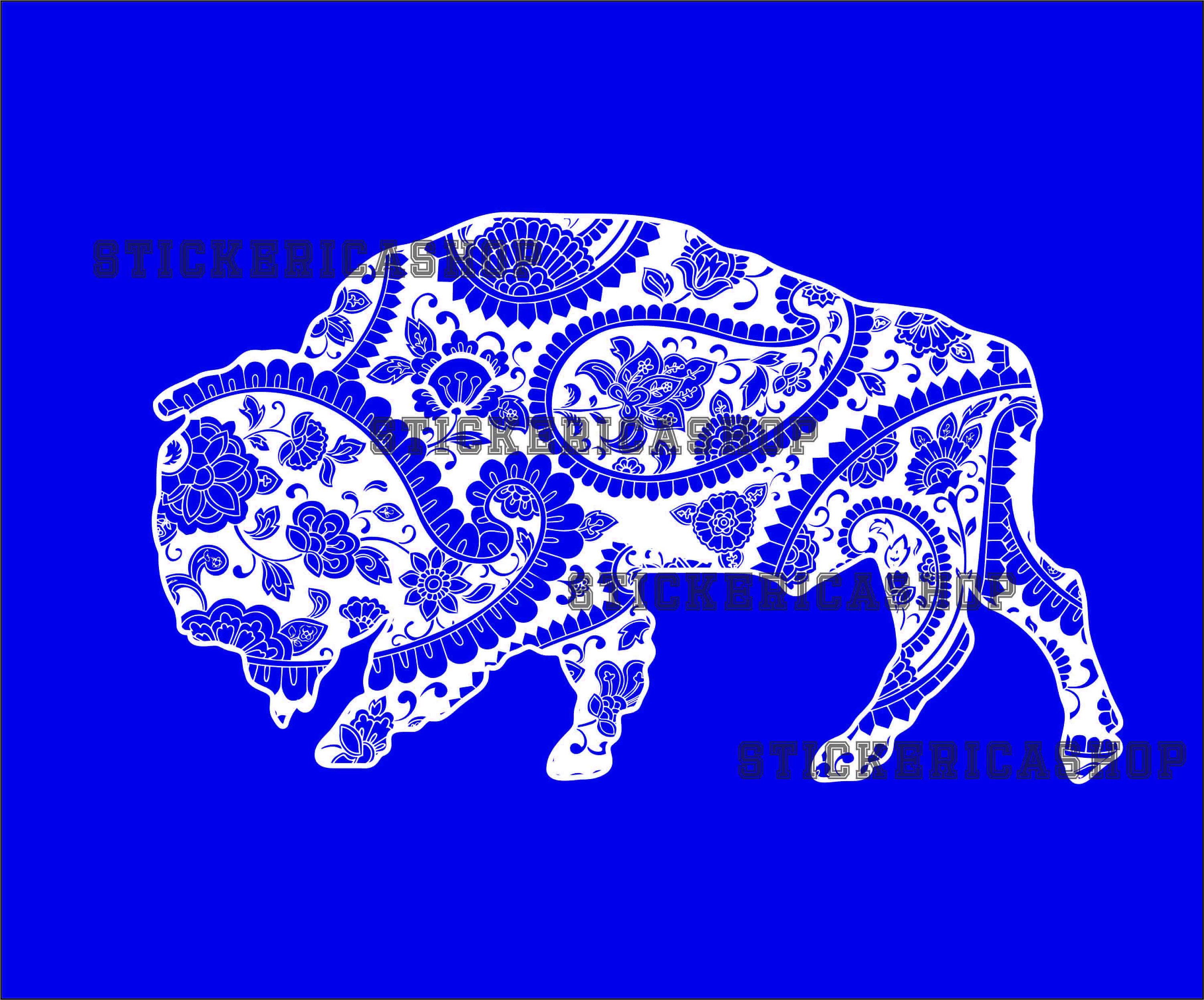 Buffalo Mandala Buffalo Zentagle Zentangle Design Mandala - Etsy