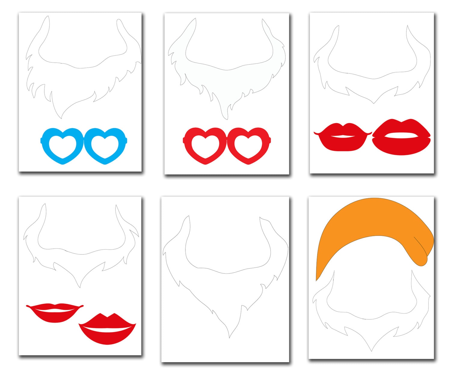 Snow White Photo Booth Props: Princess Party (printable PDF) - Etsy