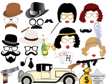 Gangster Photo Booth - Etsy