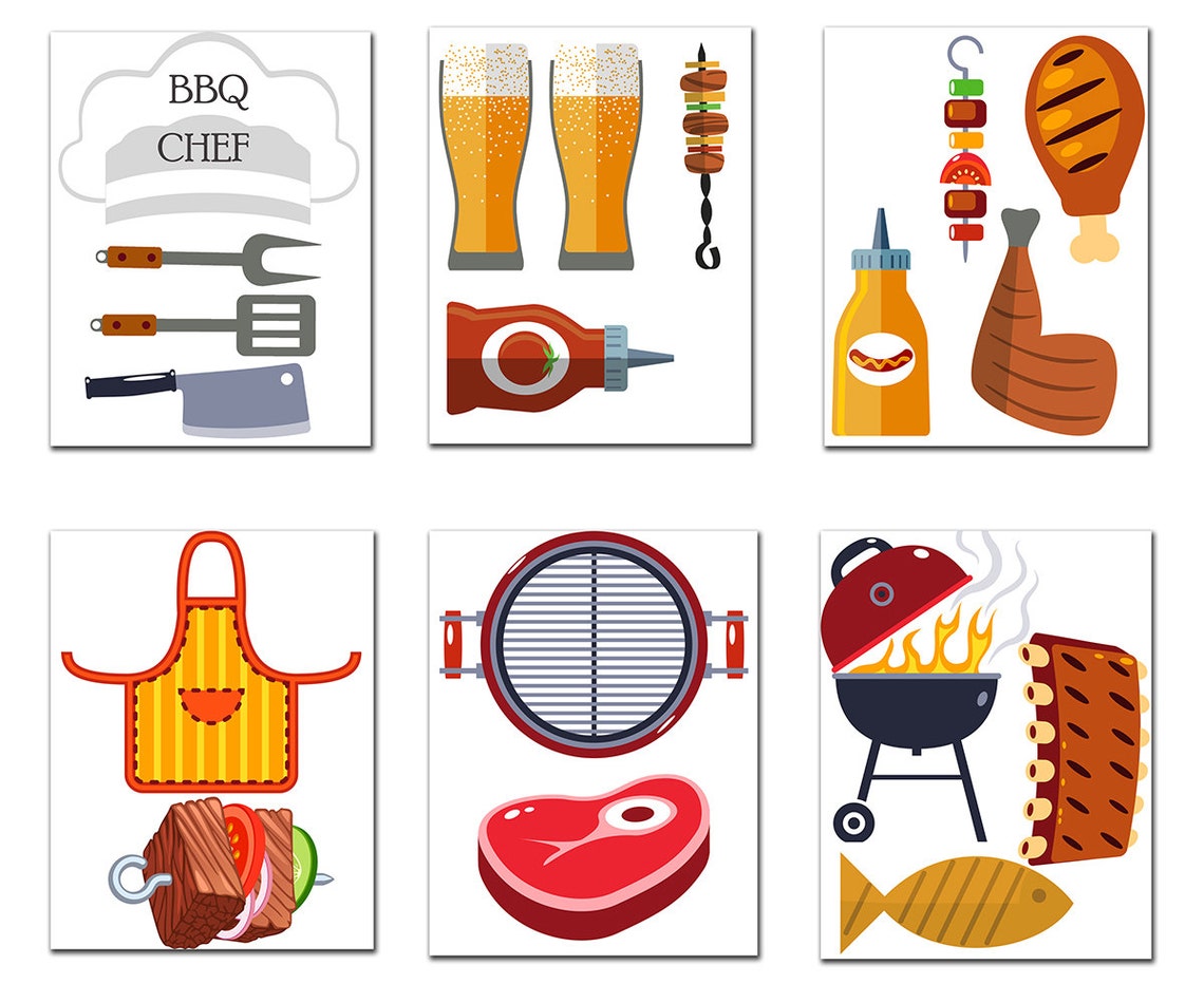 BBQ Party Photo Booth Prop: party Props Barbecue - Etsy