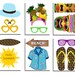 Hawaiian Photo Booth Props: luau PHOTO Props Hawaiian Party Props ...