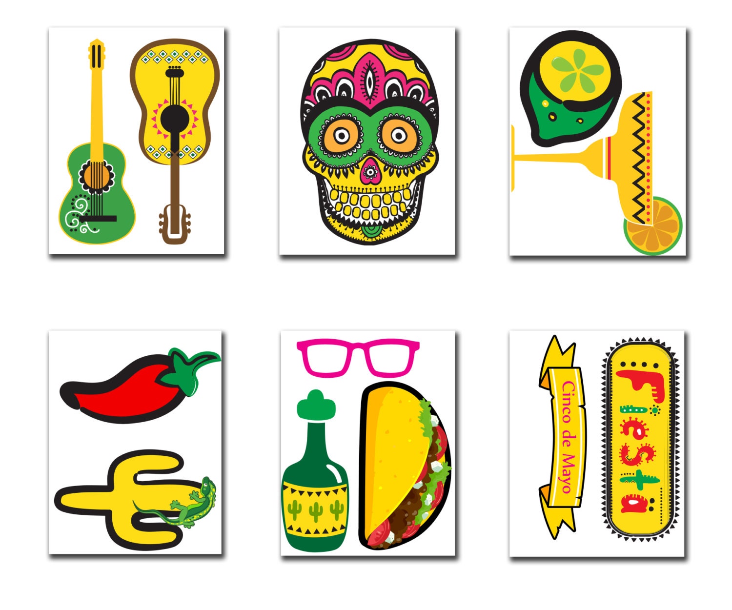 Mexican Fiesta Photo Booth Props: printable MEXICAN Props Cinco De Mayo ...
