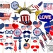 Printable 4th of July Photo Booth Props: independence - Etsy