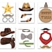 Cowboy Photo Booth Props: western PARTY Props Wild West Party Photo ...
