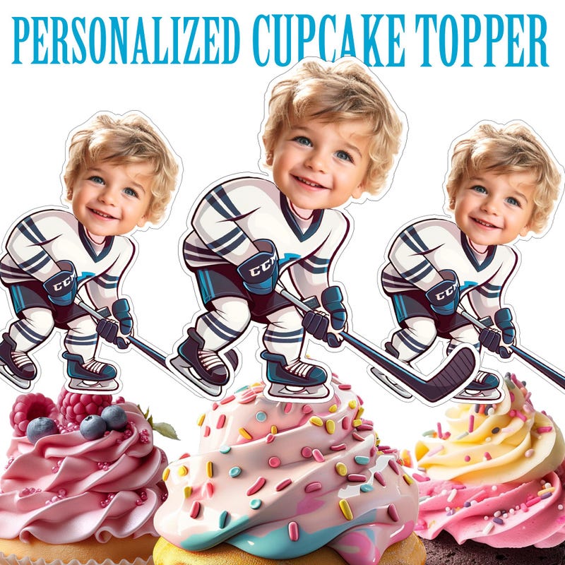 Hockey Cake Topper - Etsy