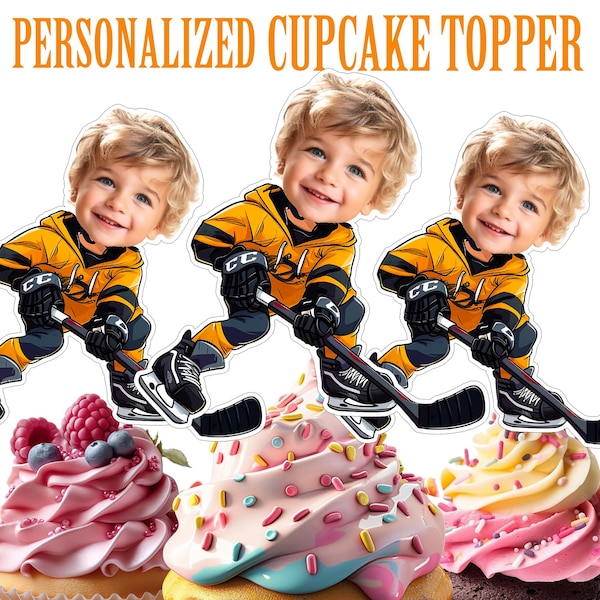 Hockey Cake Topper - Etsy