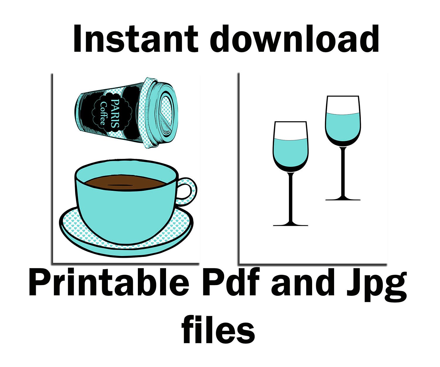 Breakfast at Tiffany's Photo Booth Props: paris PARTY Props Printable ...