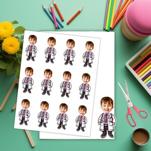 Doctor Cupcake Topper, Personalized Doctor Face Cupcake Topper ...