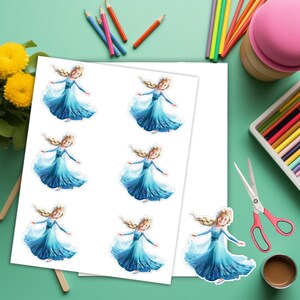 Frozen Elsa Cupcake Topper, Personalized Frozen Elsa Cupcake Topper ...