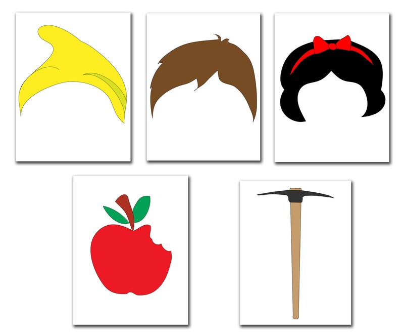 Snow White Photo Booth Props: PRINCESS PHOTOBOOTH | Etsy